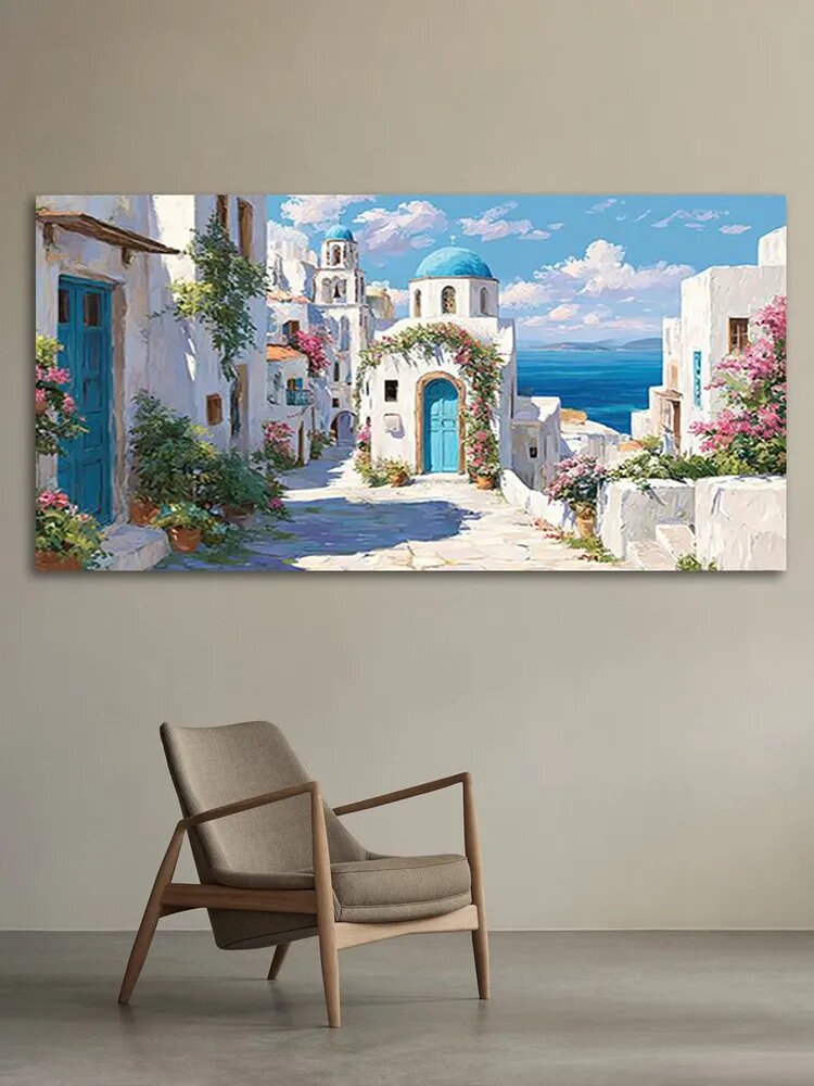 Картина "Печать струй" 80x40 см