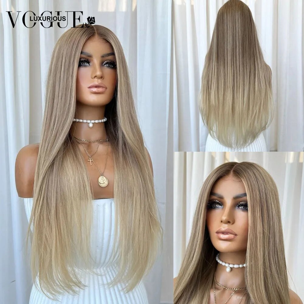 Парик LUX VOGUE 26" 13x6 Lace Front, Straight, 260%