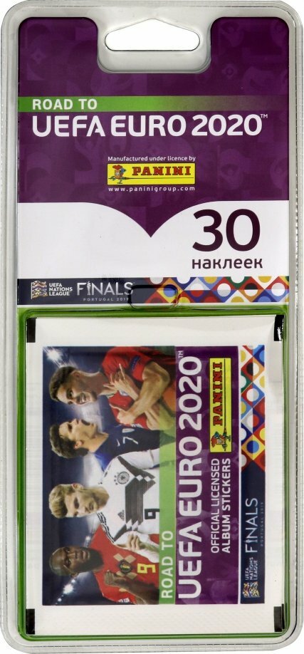 Набор наклеек Panini Sticker Collection Road To EURO 2020, 30 наклеек