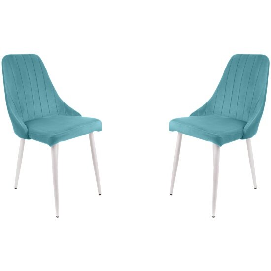 Комплект стульев M-group милан Классика белый, аквамарин (2 шт)