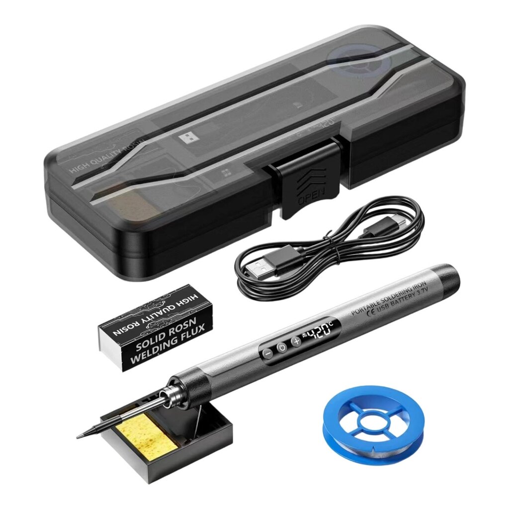 Набор Паяльников с Регулируемой температурой, Подставка для Паяльных проводов для Пайки и ремонта, Набор Паяльников с быстрым нагревом