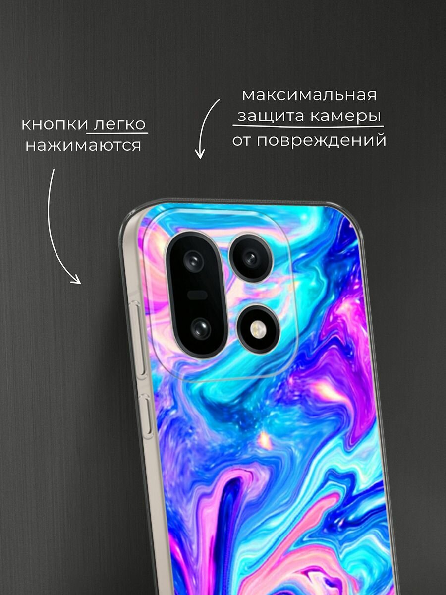 Силиконовый чехол на OnePlus 15 / Ван Плас 15 с принтом Потеки краски — фото 1