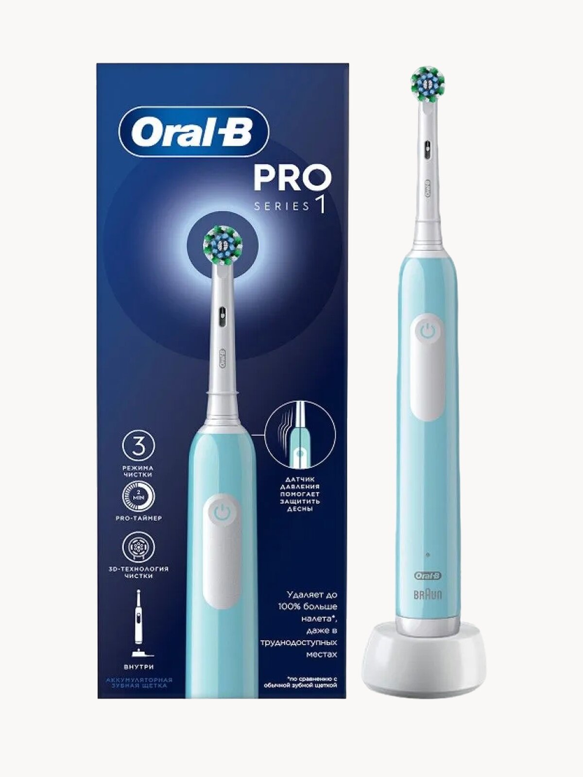 Зубная щётка электрическая Oral-b Pro Series 1, бирюзовая