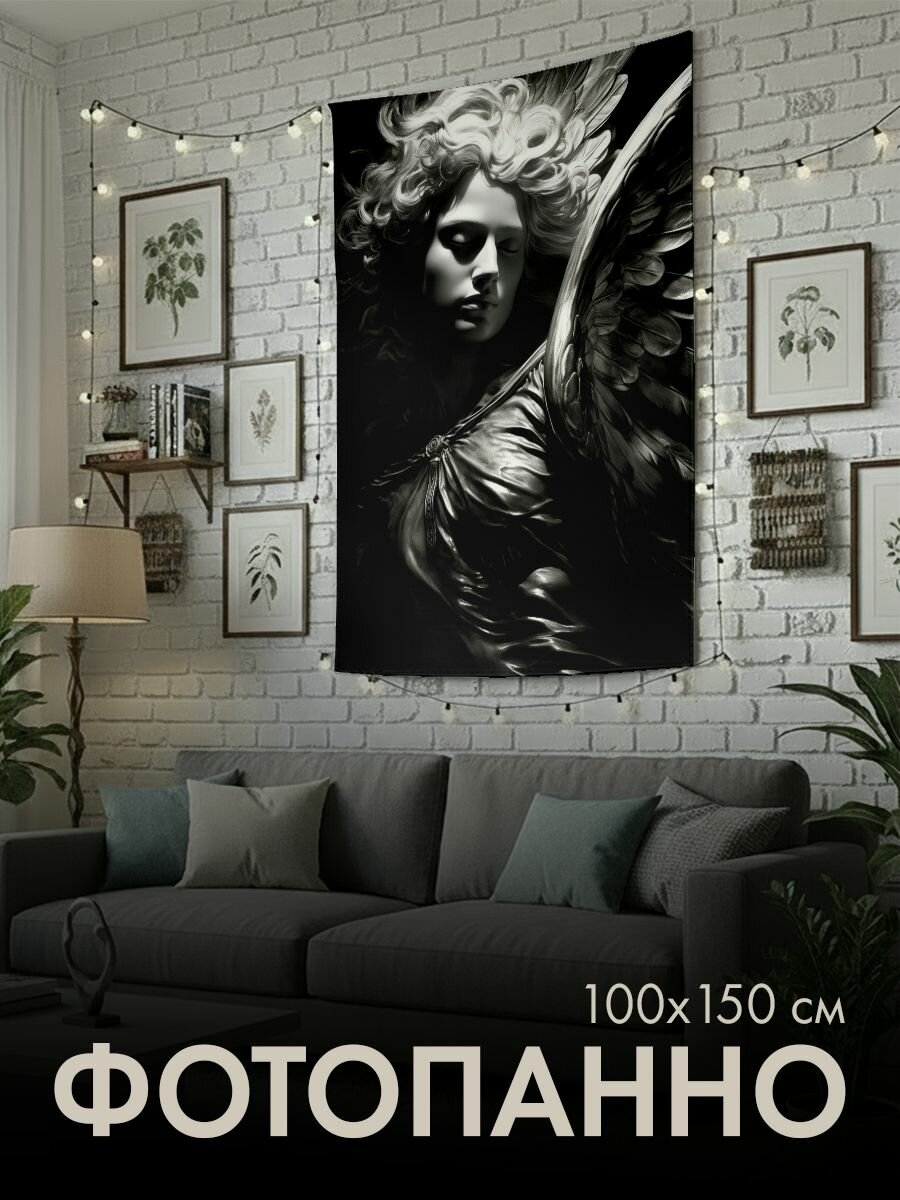 Панно тканевое PrintyFull / 100x150 см / фотография, ангел