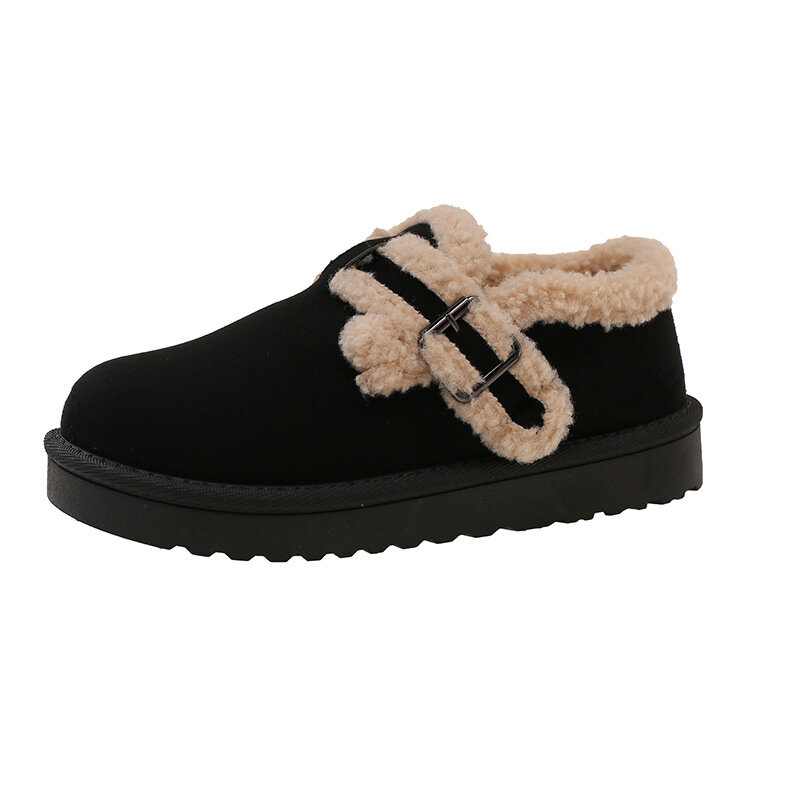 AIS ботинки Биркенсток женщины толстая подошва меховые снегоступы