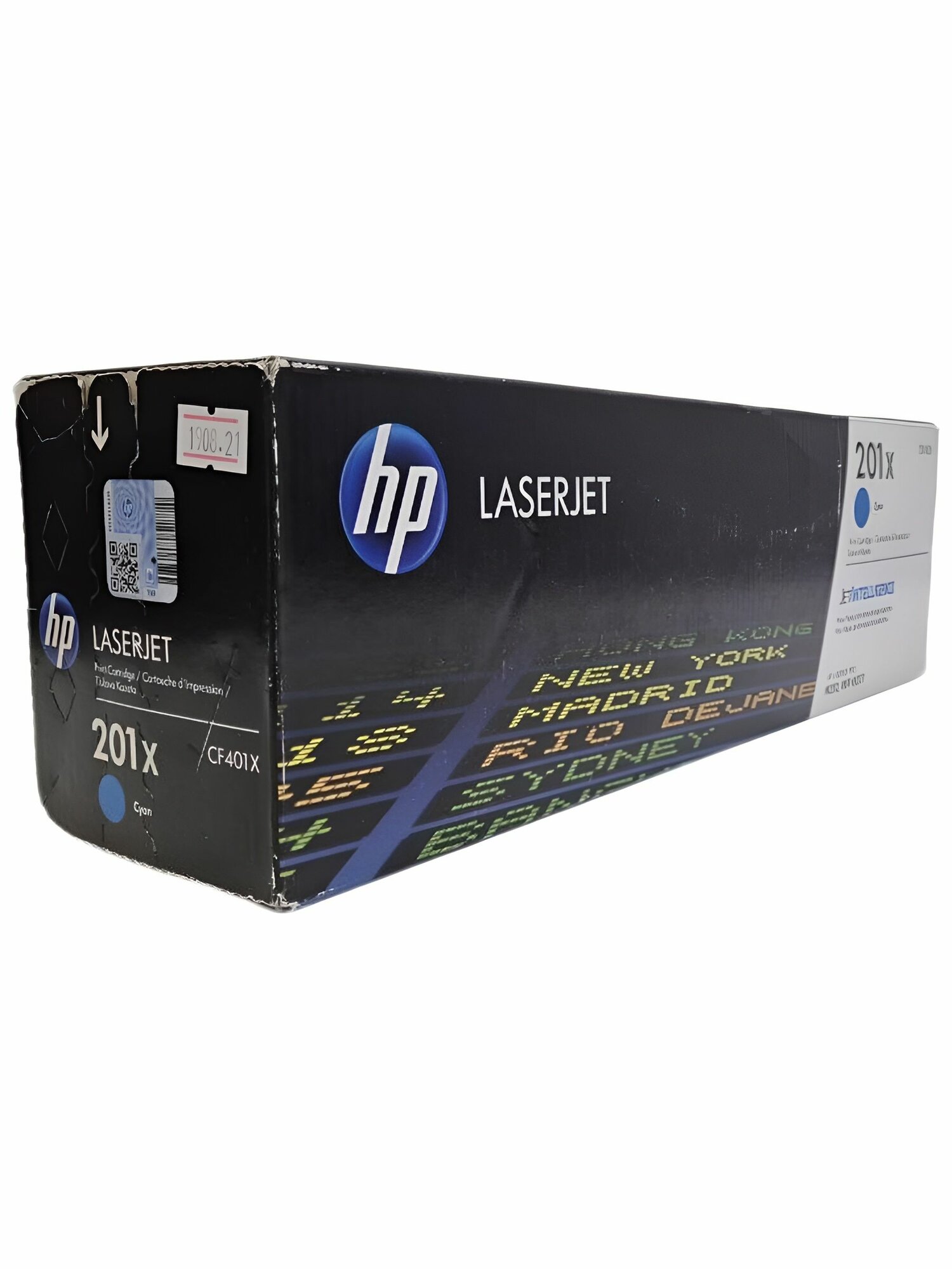 Картридж лазерный HP CF401X (201X) оригинальный, голубой (2 300 стр.) для LaserJet Pro M252, M274, M277
