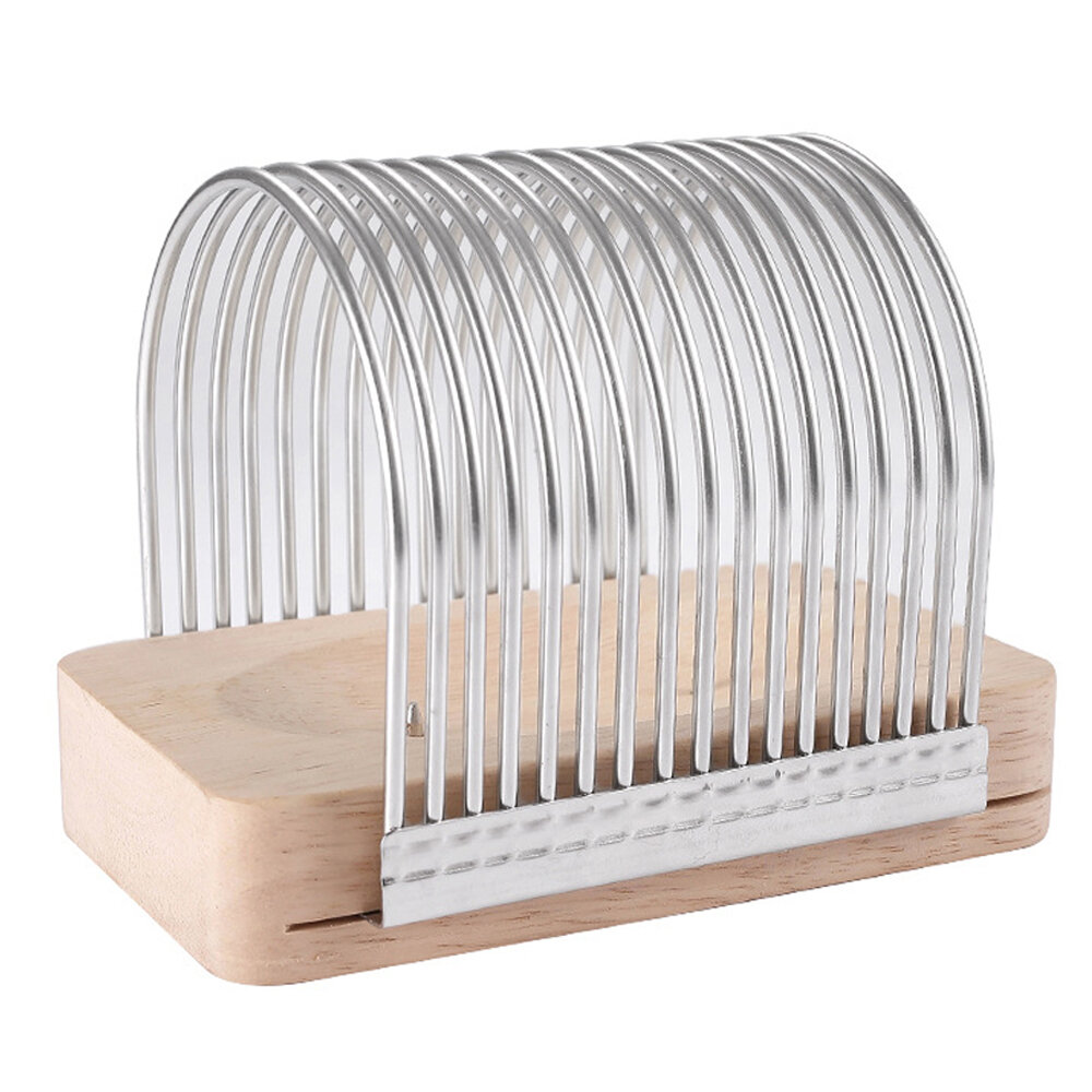 Хлеборезка Многофункциональная сэндвичница/тостница с прочным деревянным основанием Инструмент для нарезки картофеля для домашней кухни