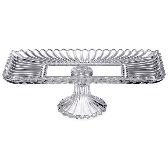 Блюдо сервировочное на ножке Lefard "Brilliance" Прямоугольное, 38*17,5*11,5 см