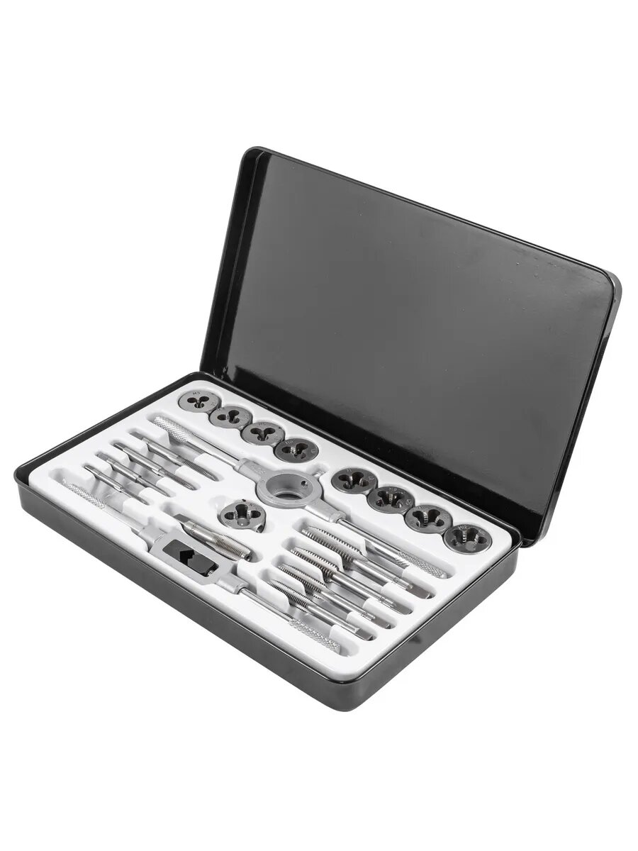 Набор метчиков и плашек метрический 20 предметов