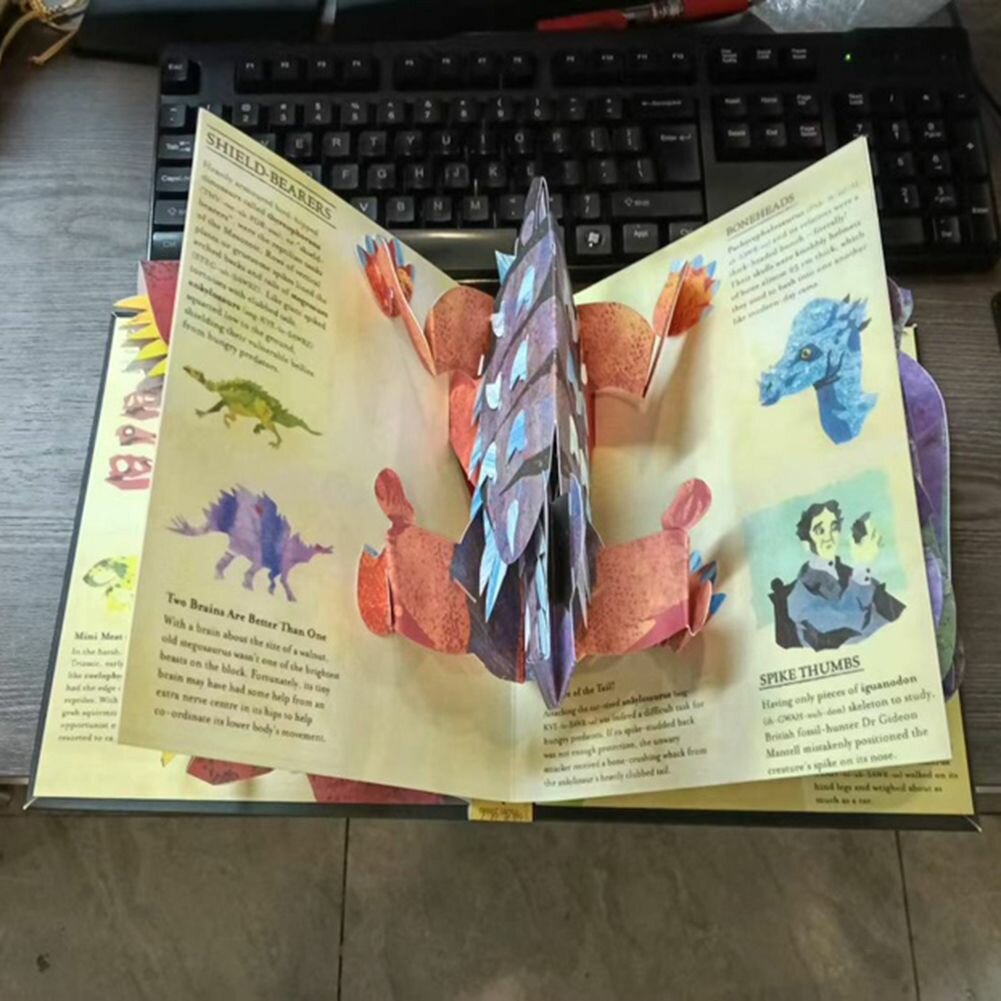 3D-всплывающая интерактивная книга динозавров энциклопедия динозавров подарок для ребенка