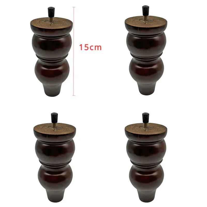 4 Шт, 15 См, Деревянные Ножки Для Мебели В Европейском Стиле, Регулируемая Сменная Фурнитура Для Подставок, Журнальный Столик