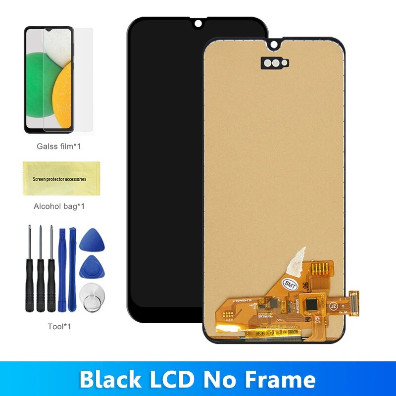 Протестированный экран A40 для Samsung A40 A405 A405F ЖК-экран с сенсорным преобразователем в сборе для Samsung A40 ЖК-дисплей Black No Frame