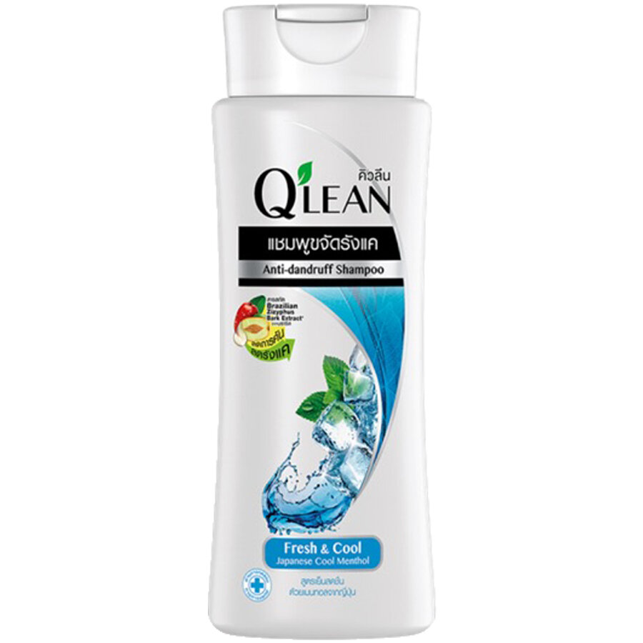 LION Q Lean Шампунь против перхоти Fresh and Cool свежесть и прохлада 170мл