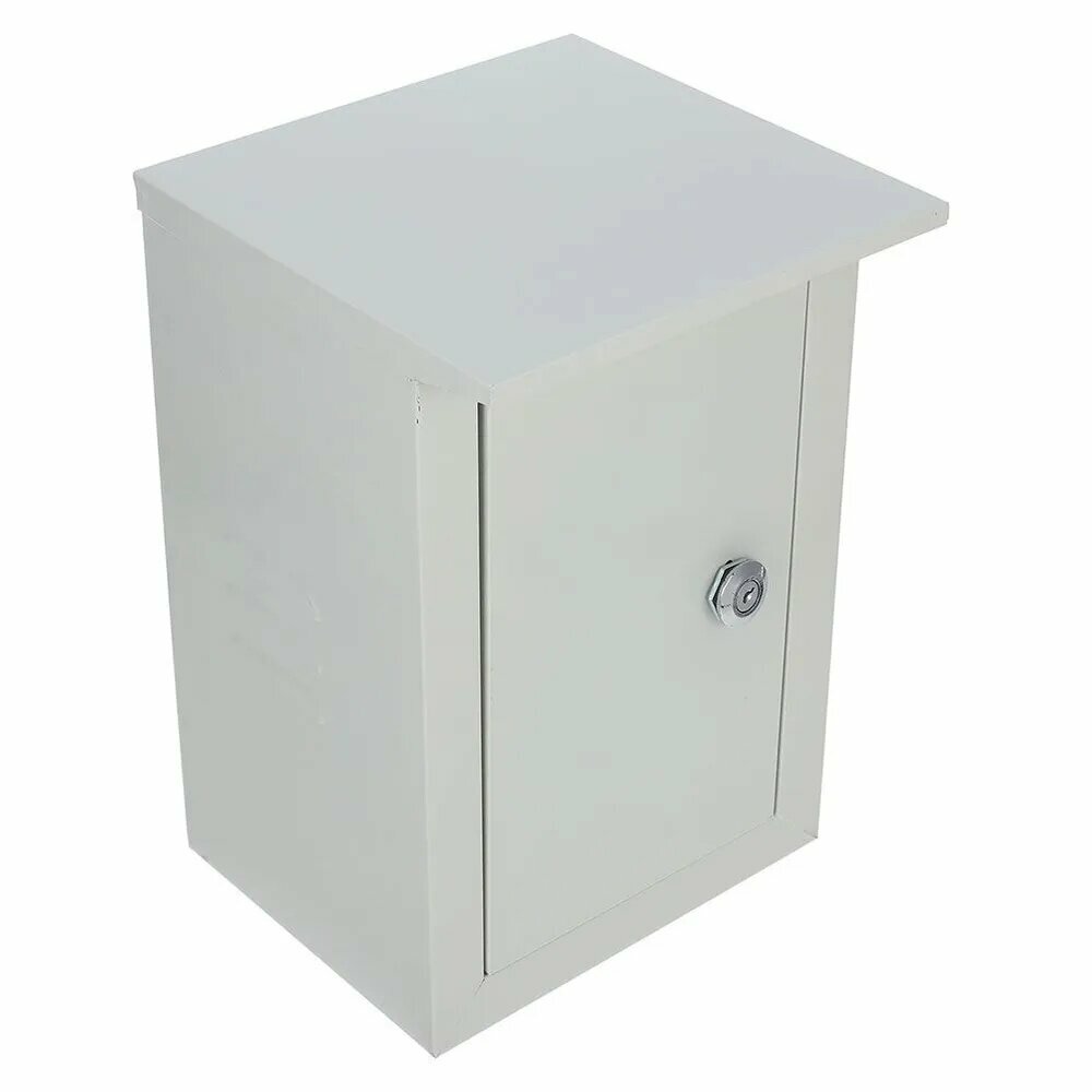 Алюминиевый настенный электрощиток для уличного размещения с пыле- и влагозащитой, серый, для дома