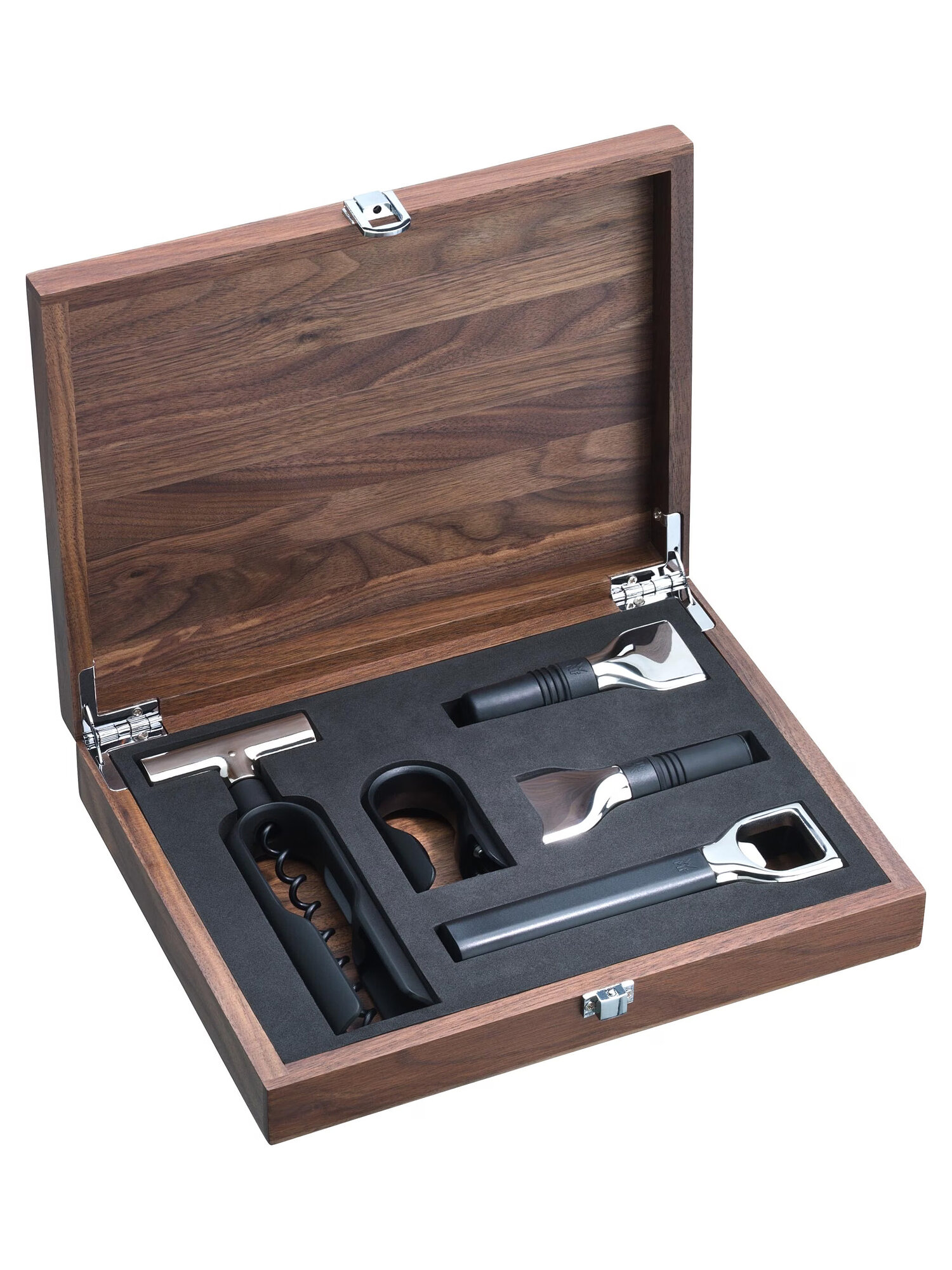 Набор сомелье из 5 предметов WMF Baric, в деревянной коробке, нержавеющая сталь