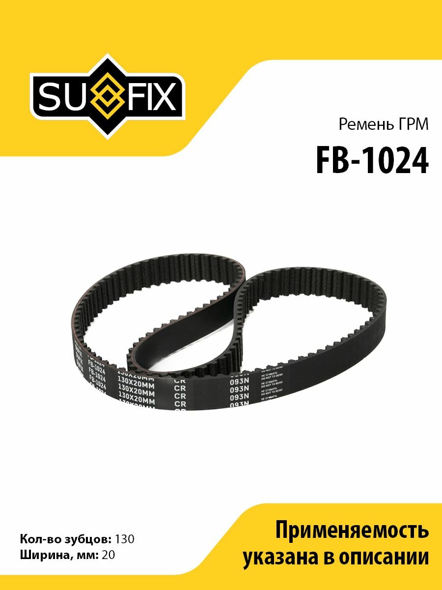 Ремень ГРМ SUFIX FB-1024