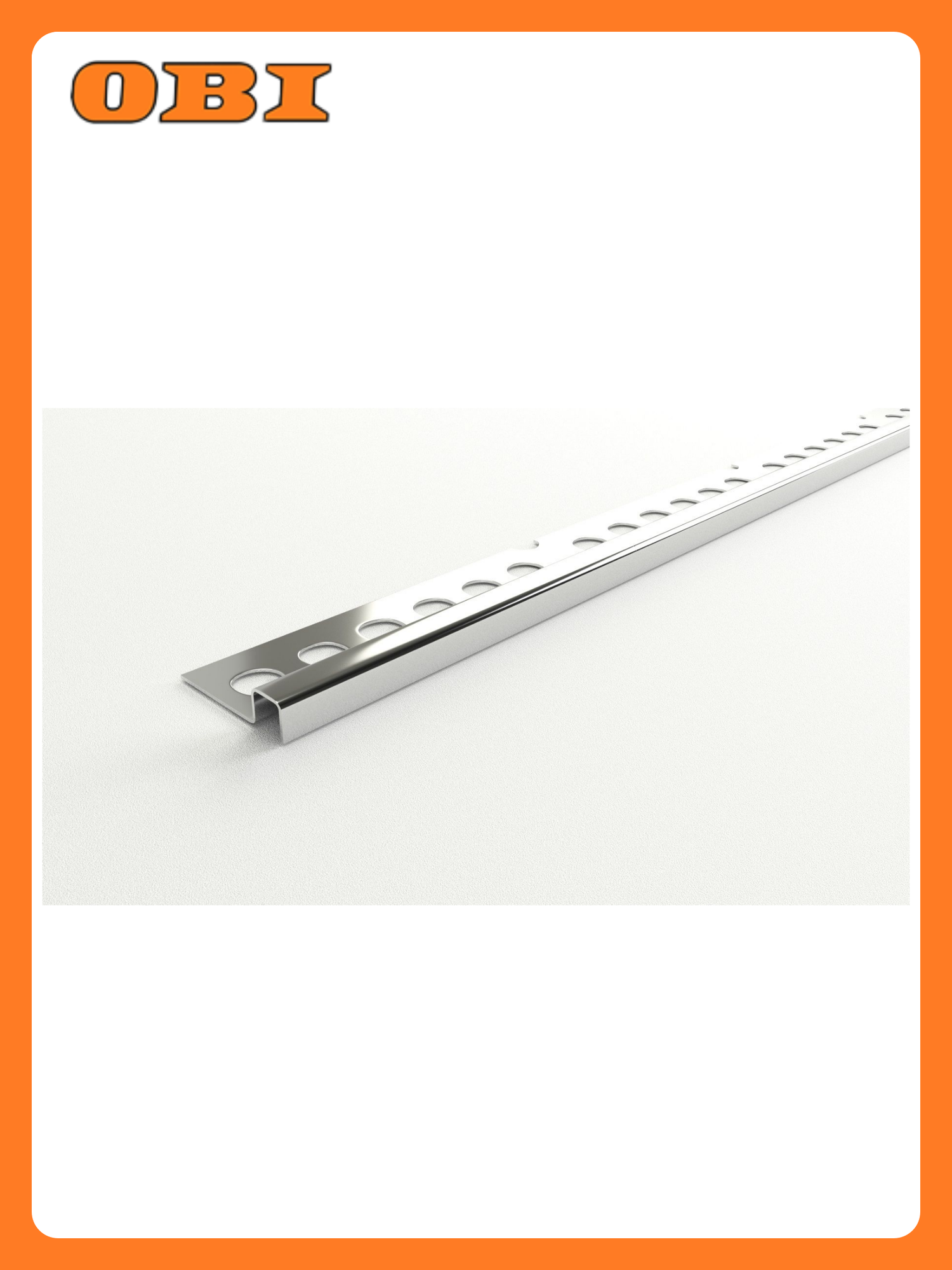 Профиль арочный Лука ПК, оцинкованный, шлифованный, серебристый, 2700х10 мм, 1шт