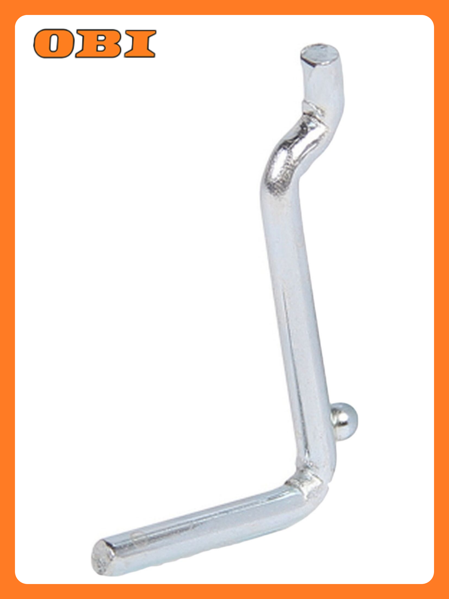 Крючок Larvij, металлический, одинарный, крепление на перфорацию, 5 шт