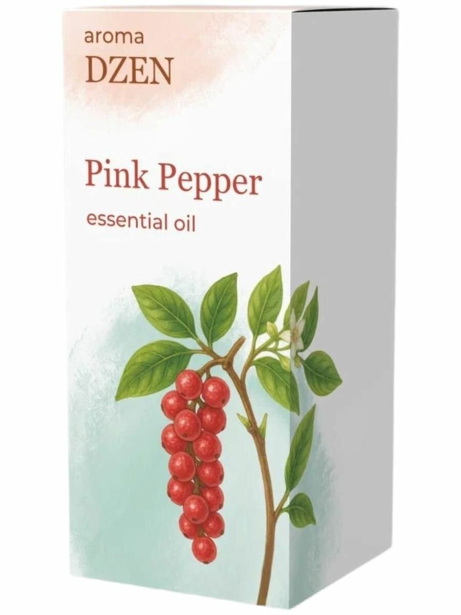 Эфирное масло Розовый перец Aroma Dzen, для ароматерапии, для бани и сауны, 3 мл