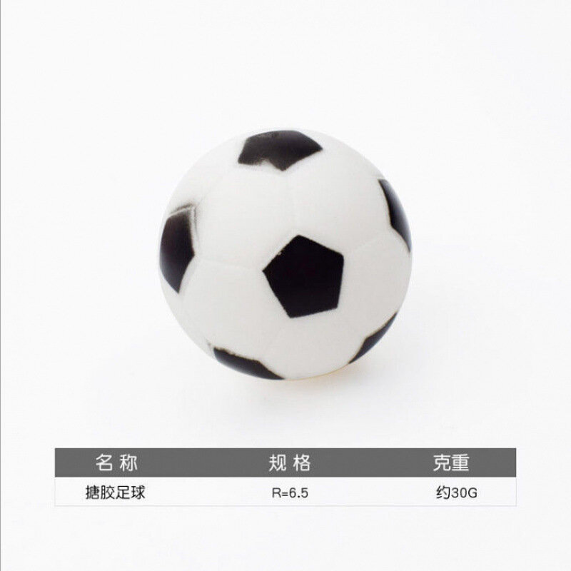 Прочный футбольный мяч для собак, диаметр 6,5 см, подходит для мелких и средних пород, устойчив к жеванию, издаёт звуки