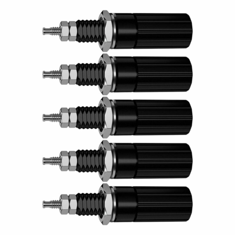 Клеммы с банановой розеткой 5 мм, разъемы аудиопанели, для приборов-черный