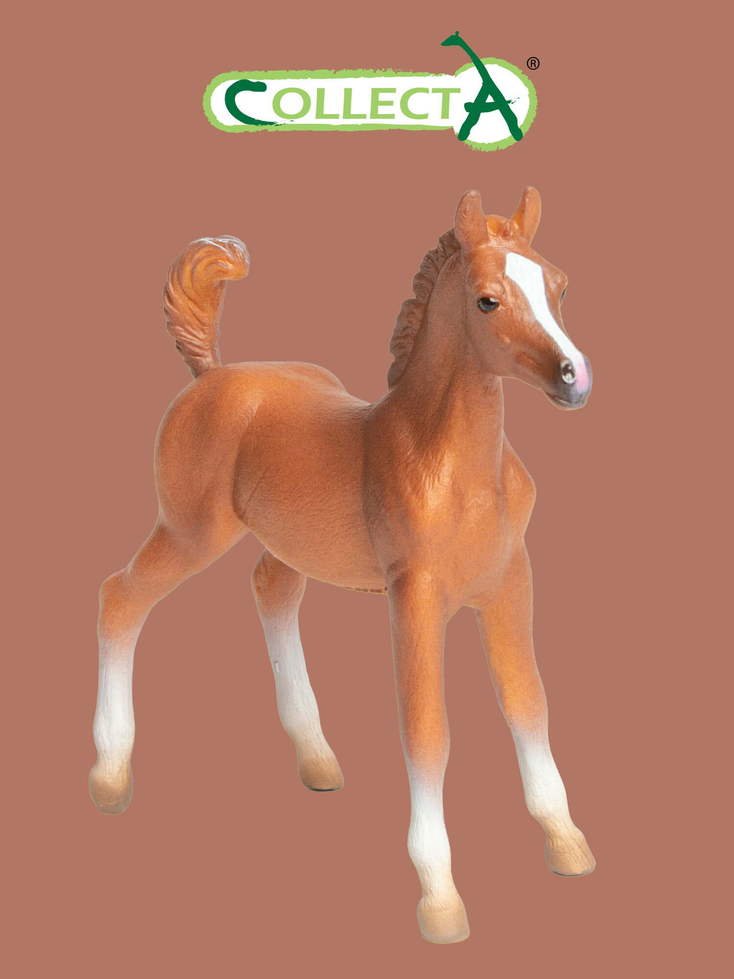 Фигурка животного Collecta, Жеребенок лошади Арабской - каштановый