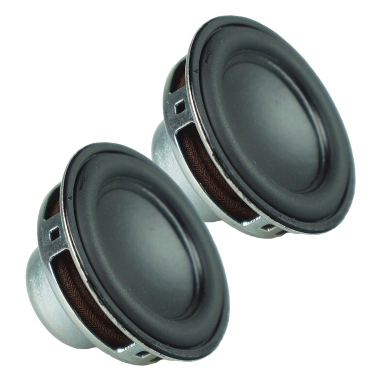 2Pcs 45mm 4Ohm 8W Portable Speakers 1.7inch Small Full Ranges Rubber Side