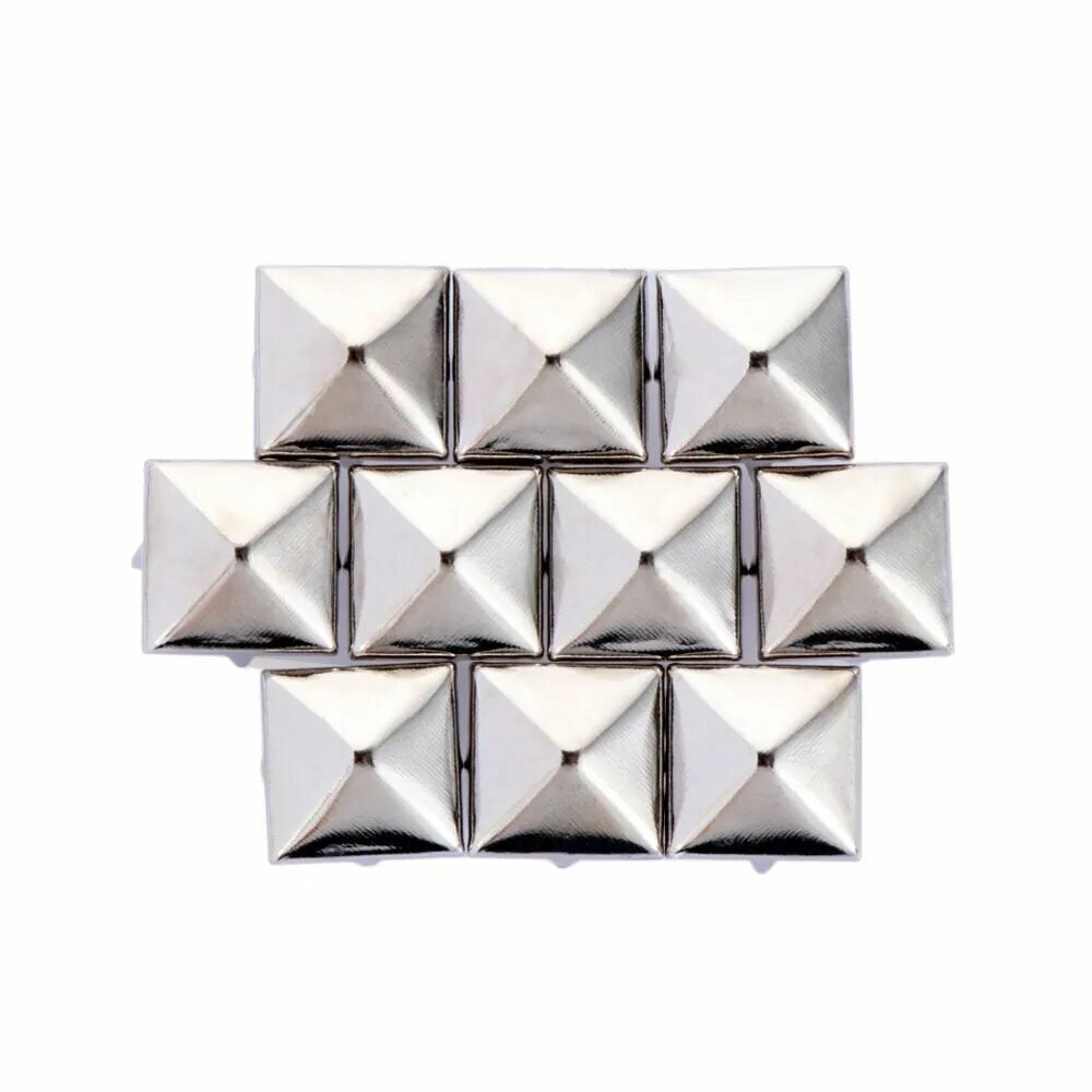 100pcs 6/8/10/12mm Квадратные шипы