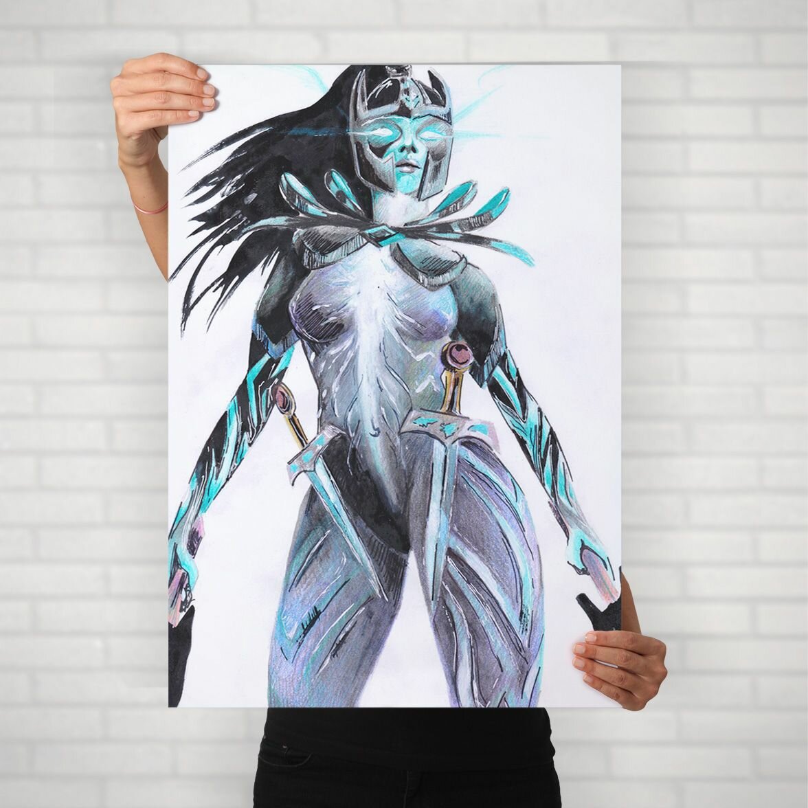 Плакат на стену для интерьера Dota 2 (Phantom Assasin 6) - Постер по игре формата A2 (42х60 см)