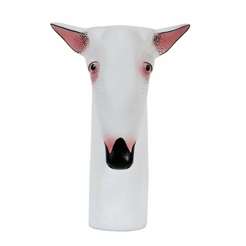 Абстрактная скульптура бультерьера в стиле легкой роскоши