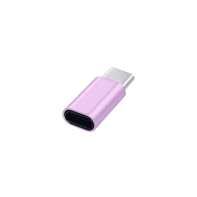 Алюминиевый переходник USB-C в Micro-USB OTG, розовое золото, 1 шт, элегантный вид
