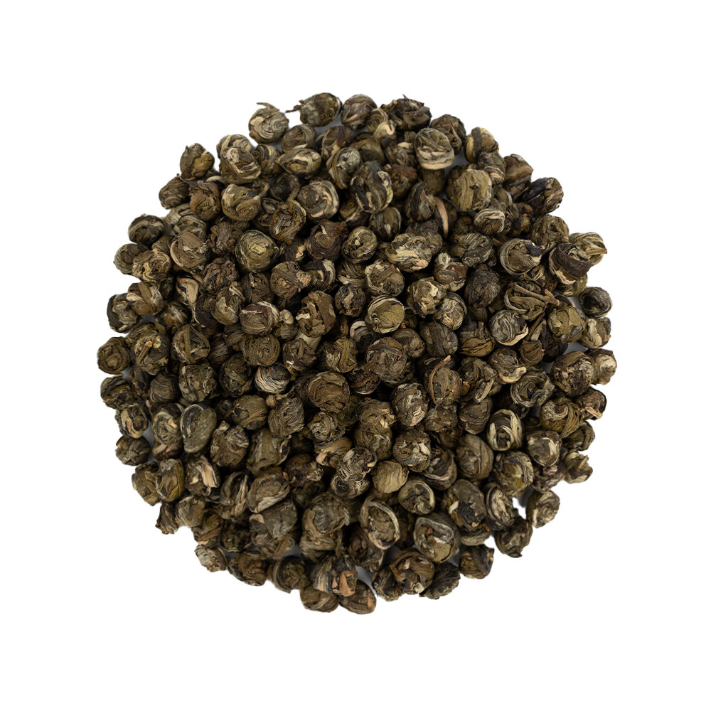 Люй Лун Чжу. Изумрудная Жемчужинка (25 гр) Зеленый чай из нежнейших листочков, выращенный на плантации Фу-Цзянь