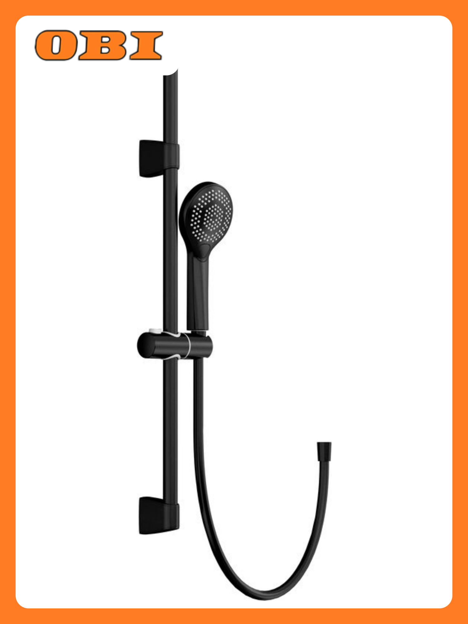 Душевой гарнитур NENO (стойка) 3 режима шланг 200 PVC черный