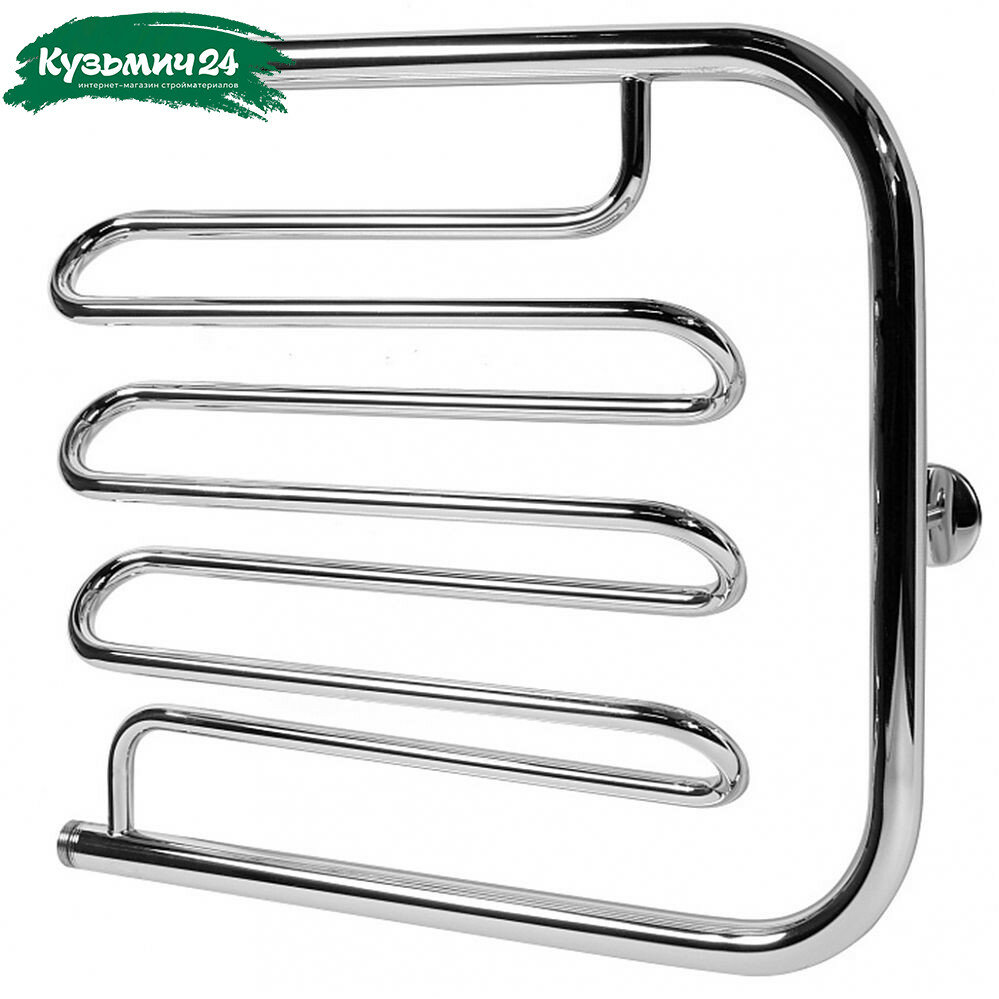 Полотенцесушитель водяной Royal Thermo Фокстрот-лиана М-образный RTFL500.500, нержавеющая сталь 500х500 мм