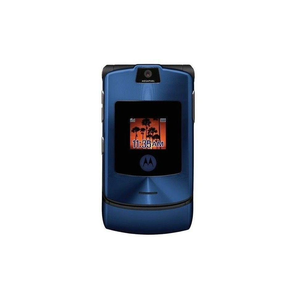Мобильный телефон Motorola RAZR V, темно-синий RAZR