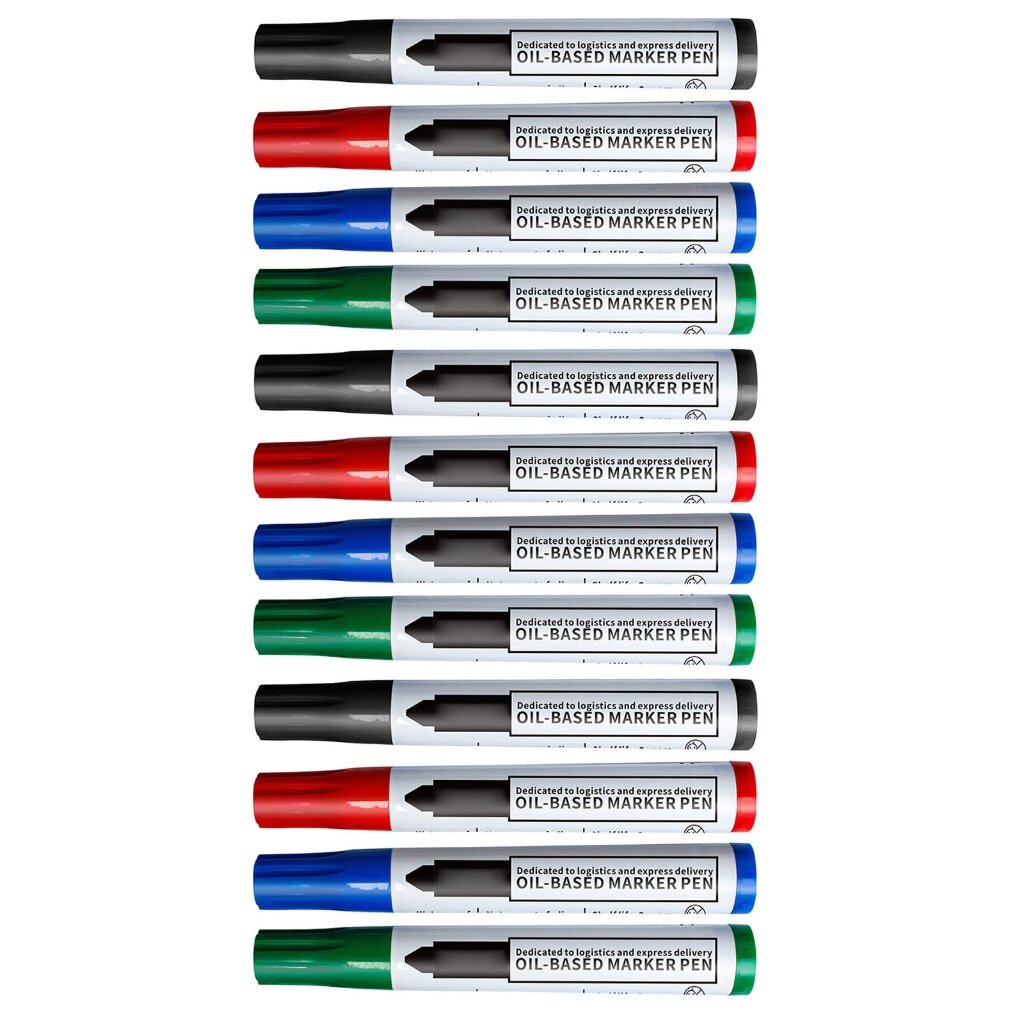 Набор перманентных маркеров Expert с 12 стойкими к царапинам тонерами для организации офиса из металла, стекла, пластика