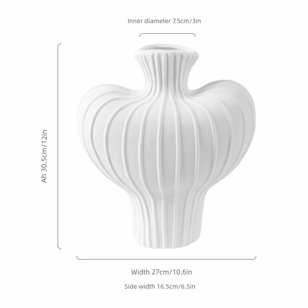 Итальянская ваза в стиле лайт-люкс для столешницы, элитное украшение для обеденного стола, современный декор для дома,