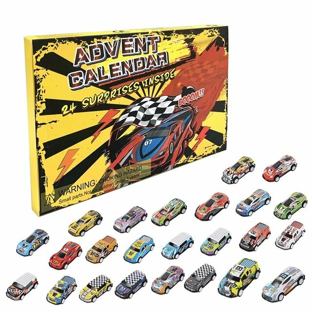 Детский рождественский календарь-календарь (24 предмета), игрушка-фигурка в мультяшном стиле, подарок для детей.