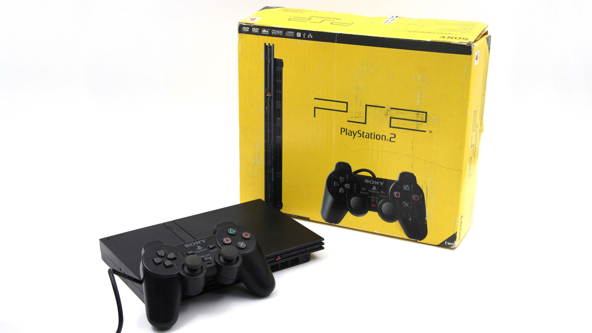 Игровая приставка Sony PlayStation 2 Slim (SCPH 70008) Black Чип В коробке