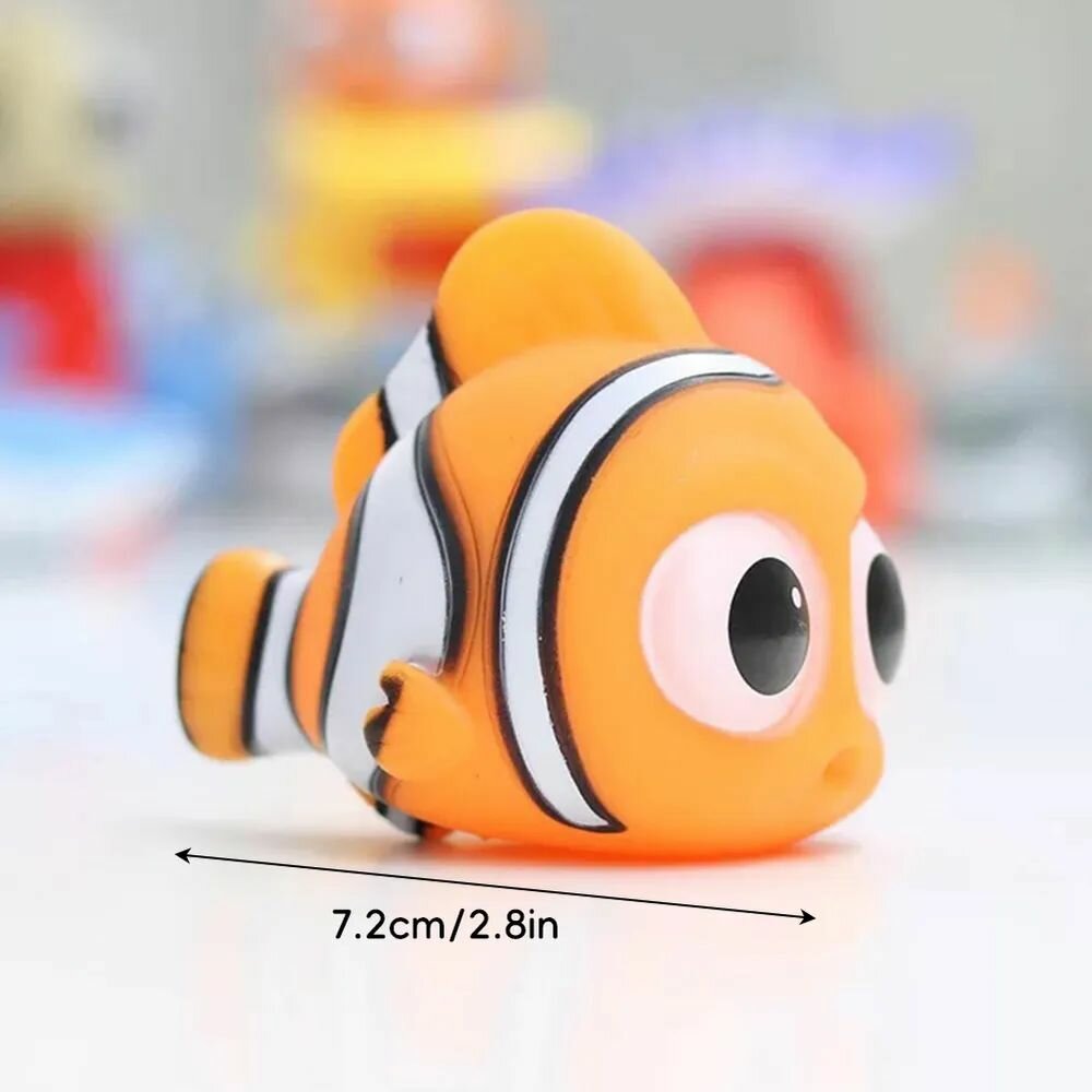 Забавные плавающие игрушки: резиновые морские животные для ванны. Безопасные и экологичные для детей.