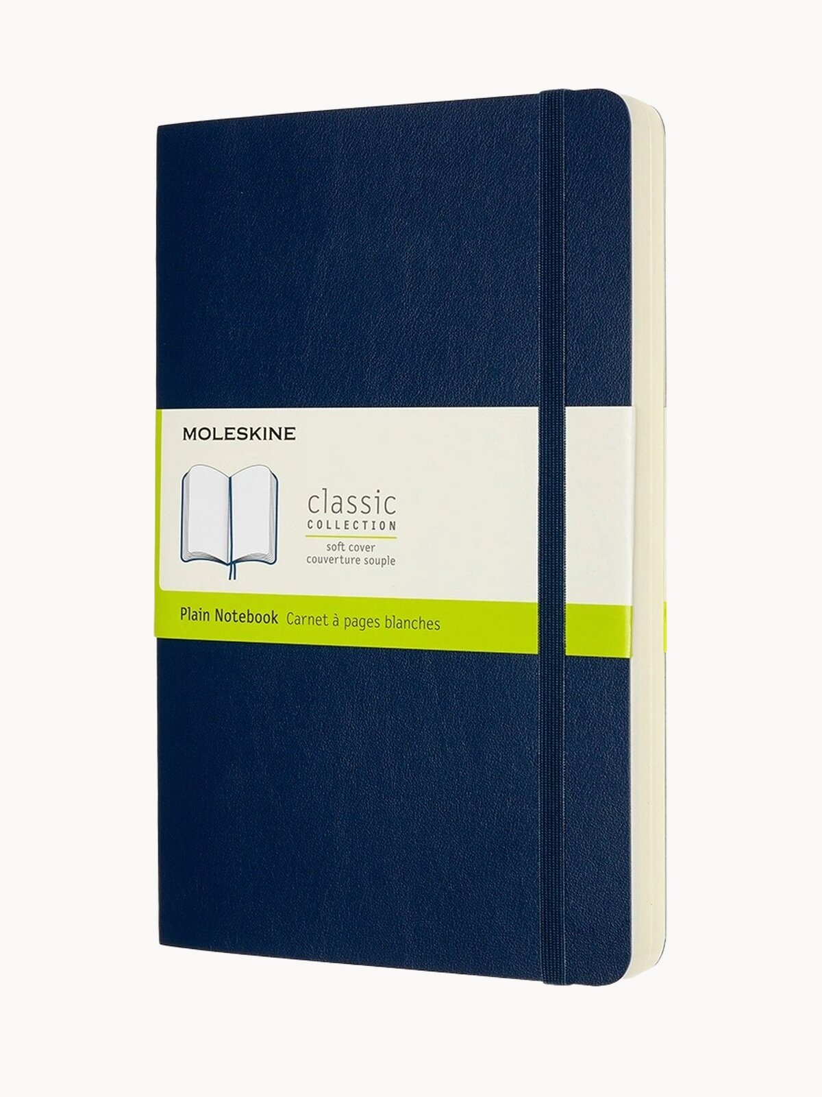 Блокнот Moleskine Classic Soft Expanded QP618EXPB20 Large 130х210мм, 400стр, нелинованный, мягкая обложка, синий сапфир