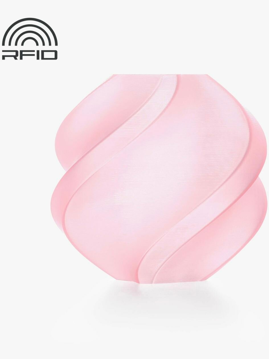 Филамент PLA Translucent Cherry Pink - Bambu Lab Пластик 1кг с катушкой
