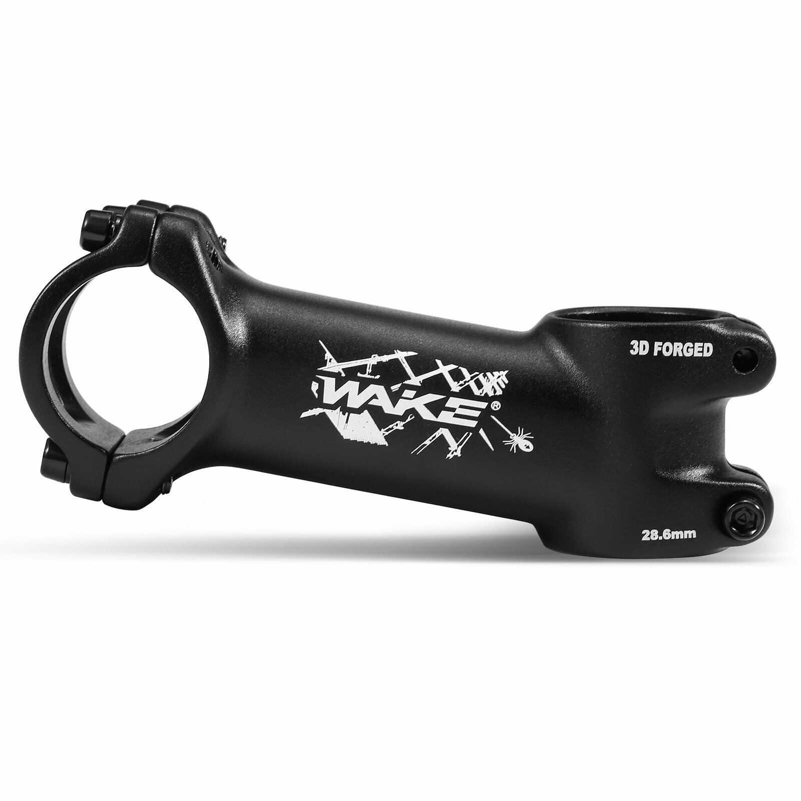 Штырь для велосипеда 10 градусов, ультralight, для горных и дорожных велосипедов, для руля 31.8 мм, центральное расстояние 70 мм/90 мм (выбор), угол ±10°, материал 6061 алюминиевый сплав, диаметр крепежа 28.6 мм, вес approx. 118.5-123.4 г/4.2-4.4 унции,