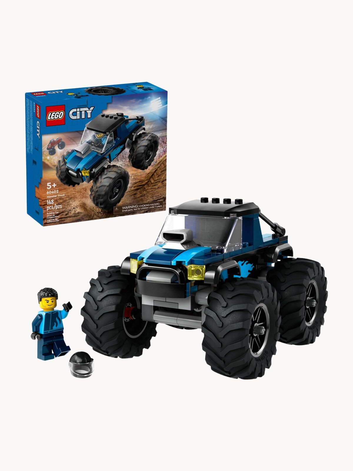 Конструктор LEGO® City 60402 Синий грузовик-монстр, 148 деталей