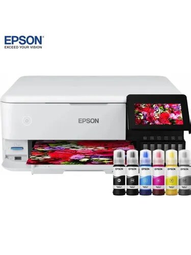 Epson МФУ Струйное Epson L8168, белый, черный