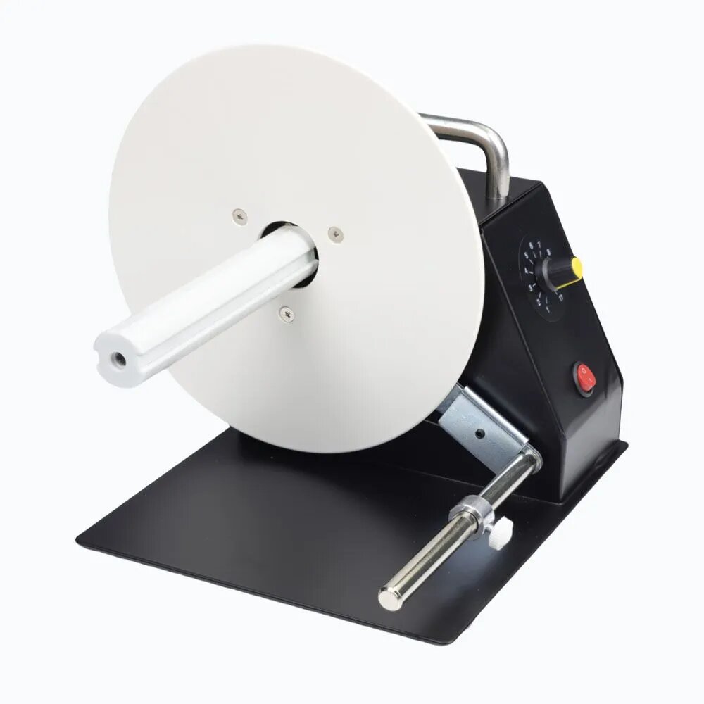 Смотчик этикеток, намотчик универсальный, Регулируемая скорость, Односторонняя перемотка, черное