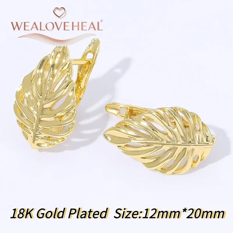 WEALOVEHEAL швензы для сережек, 18K Gold Plated, 1 Pair