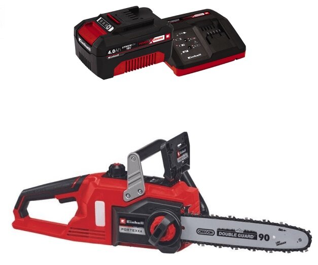 Пила цепная аккумуляторная EINHELL FORTEXXA 18/30, (АКБ 4Ач, 18В+ЗУ)