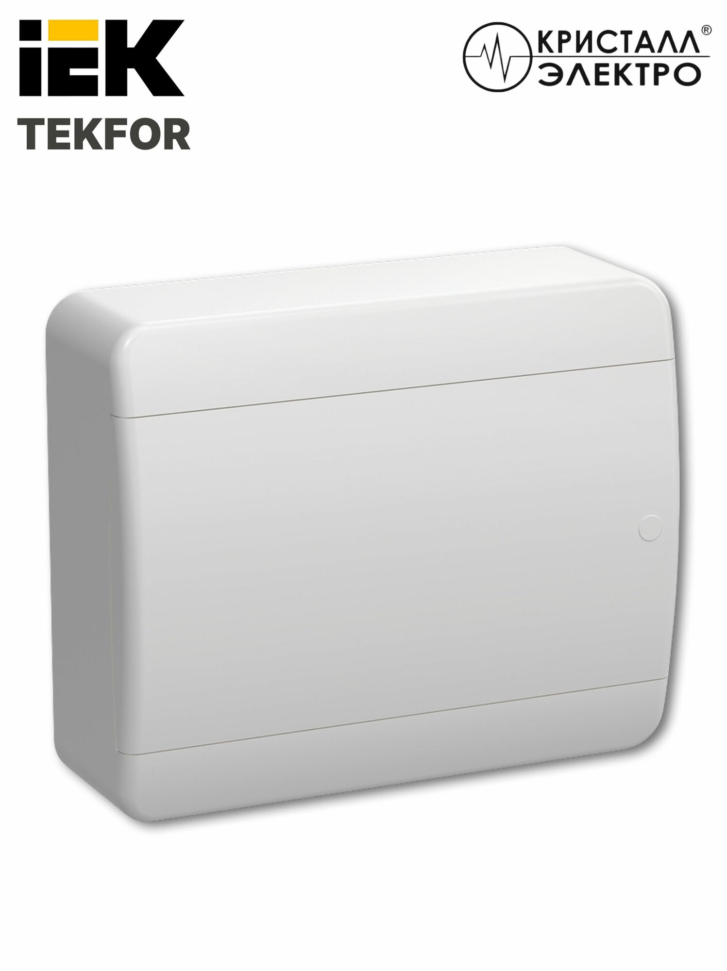 Щиток электрический для автоматов 12мод навесной белый белая дверь IP41 ЩРН-П IEK TEKFOR