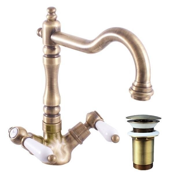 Смеситель для раковины Rav-Slezak MORAVA RETRO MK521.5/8SM